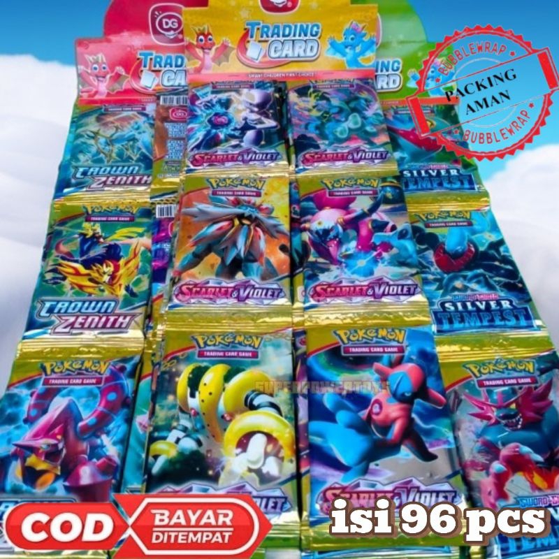 Jual Kartu Pokemon Trading Card Pokemon Isi 96 Pcs / Trading Card Game ...