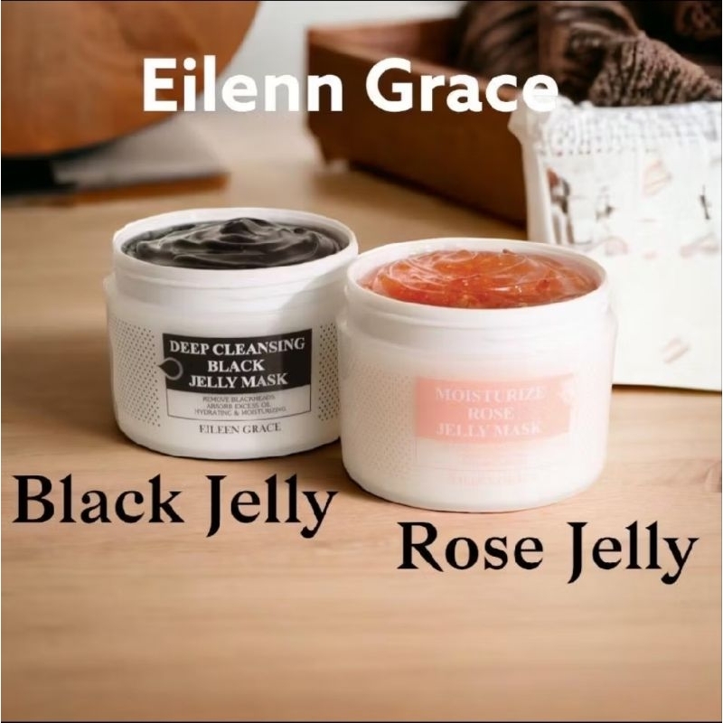 Jual EILEEN GRACE Moisturize Rose Jelly Mask + Deep Cleangsing Black ...