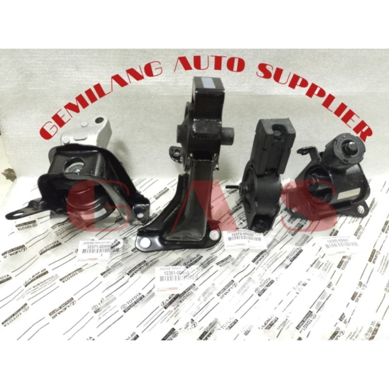 Jual Engine Mounting Set Dudukan Mesin Altis 2001-2006 ZZE122R Original ...