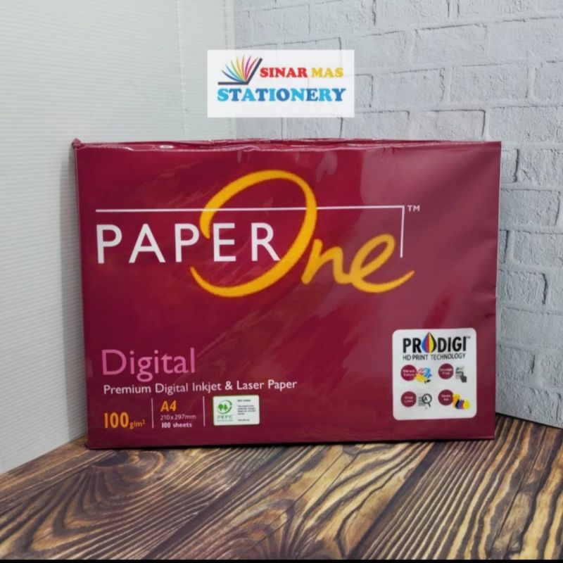 Jual Kertas HVS Paper one A4 100 Gsm Kertas Digital Untuk Injet / Laser ...