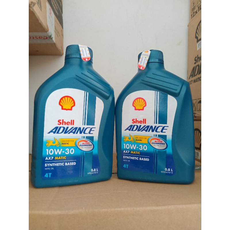 Jual OLI MESIN SHELL ADVANCE AX7 SCOOTER / 10W-30 / SYNTHETIC BASED ...