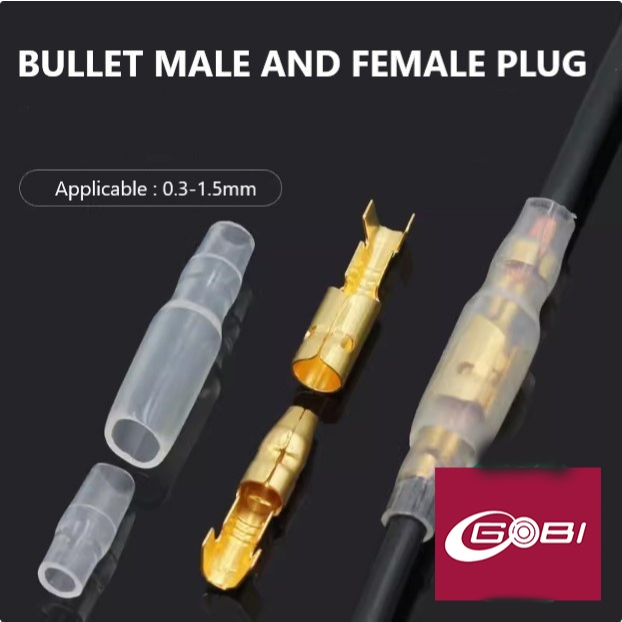 Jual Terminal Connector Bullet Type Male and Female (8539) | Shopee ...
