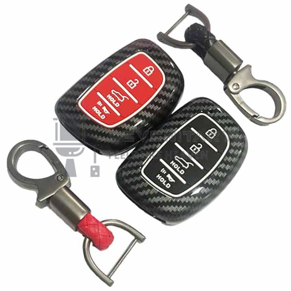 Jual Case Carbon Smartkey Cover Key Kunci Hyundai Creta 4 Tombol ...