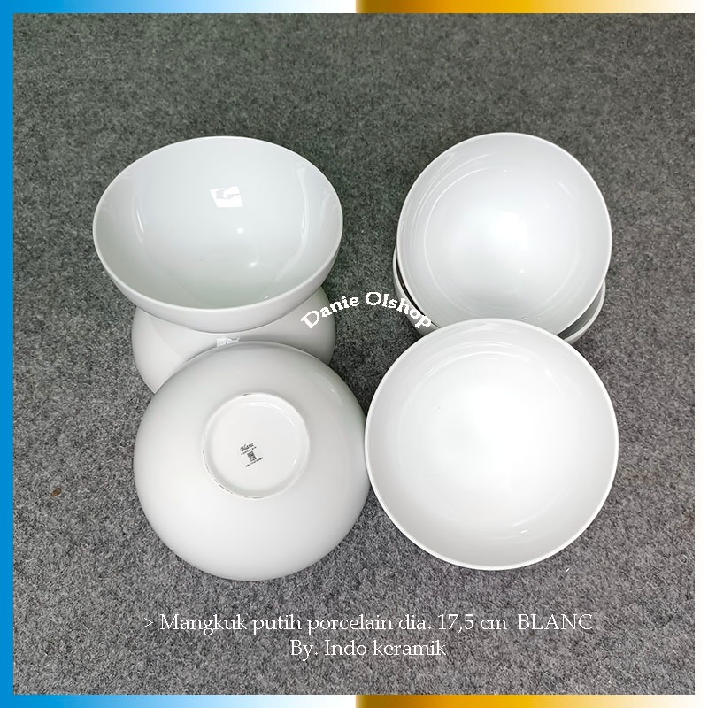 Jual 1 Pcs Mangkuk Sup 17.5 cm- soup bowl Blanc by Indo Keramik ...
