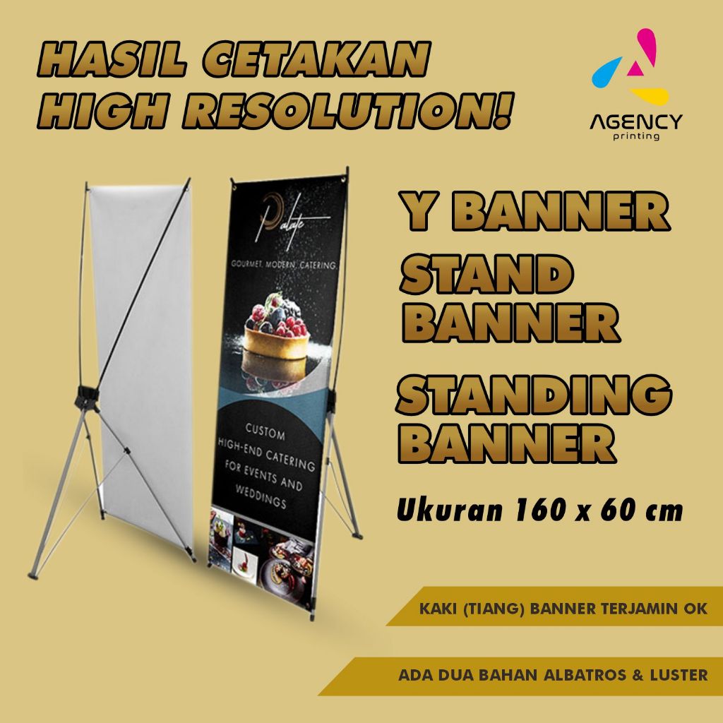 Jual Cetak X Banner Ukuran 60 X 160 Cm Print X Banner Include Standing ...