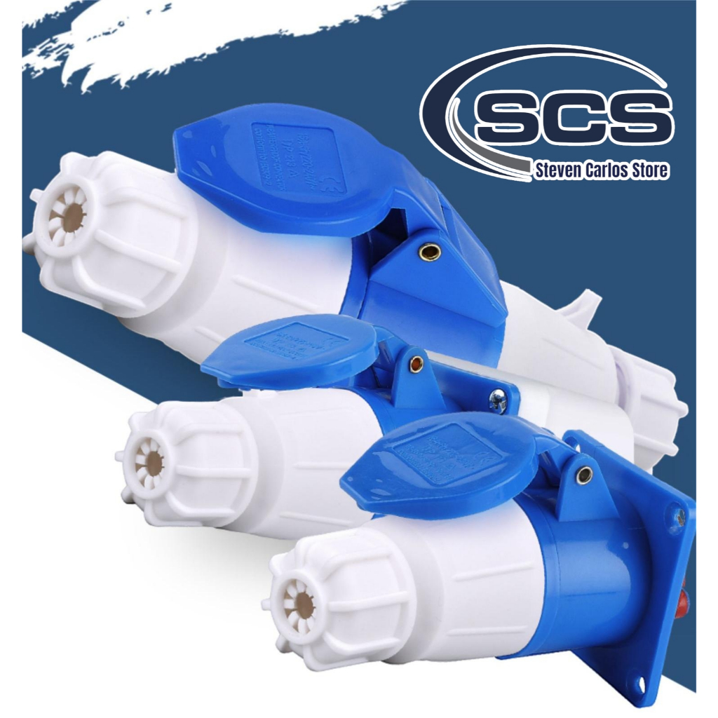 Jual INDUSTRIAL PLUG/SURFACE MOUNTING/CONNECTOR SOCKET/PANEL MOUNTING 5PIN+4PIN+3PIN 16A 32A ...