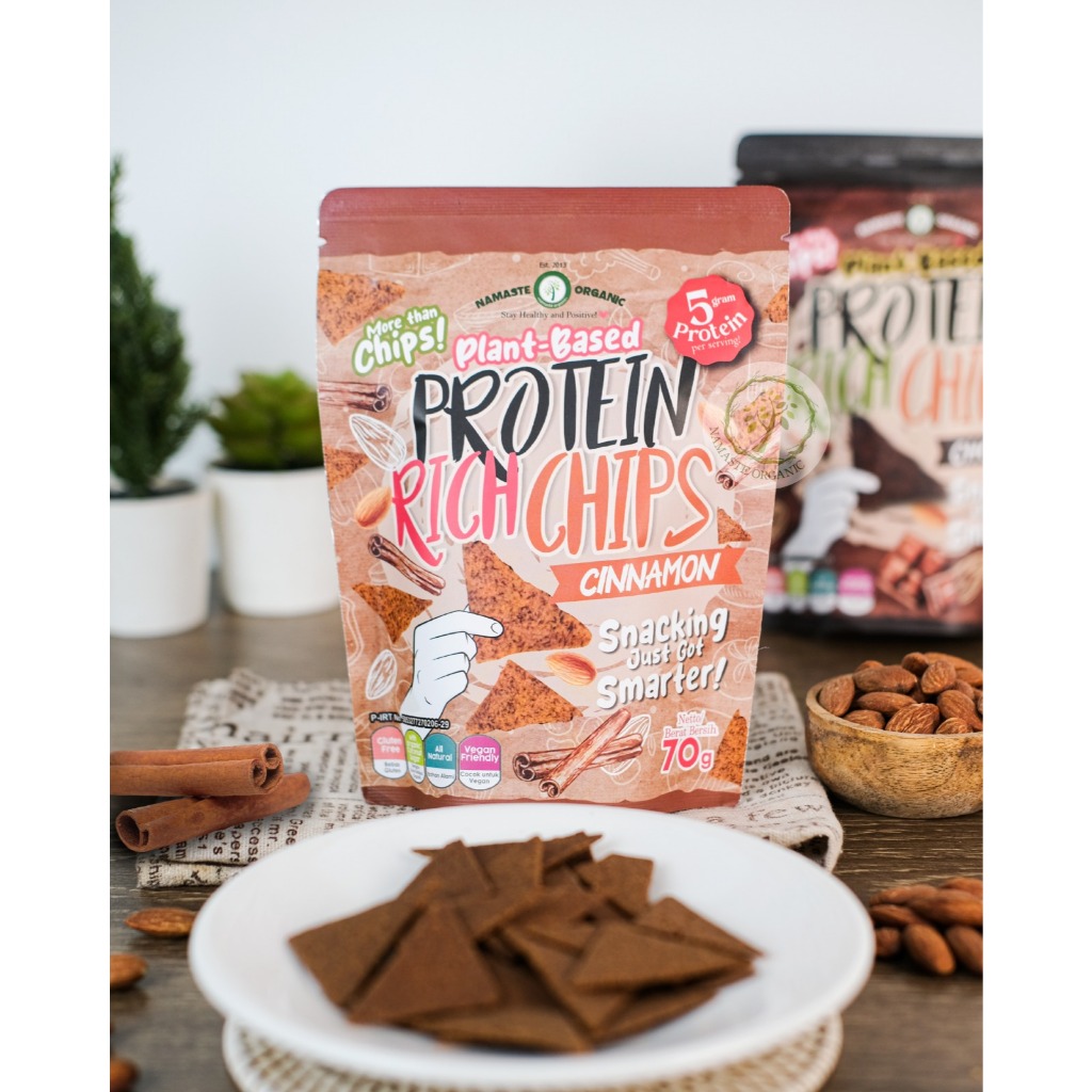 Jual PROTEIN RICH CHIPS - VEGAN CINNAMON 70GR | Shopee Indonesia