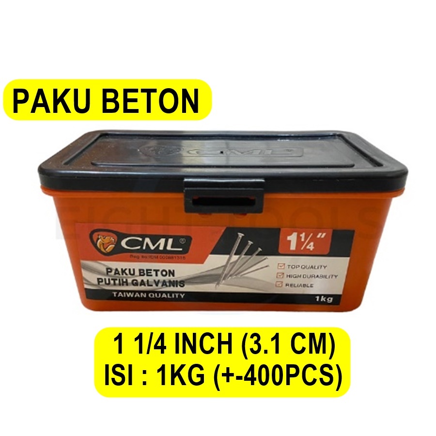 Jual TYR PAKU BETON PUTIH GALVANIS 1 1,25 1,5 2 3 4 5 INCH CAMEL PAKU TEMBOK BANGUNAN 1" - 1 1/4 ...