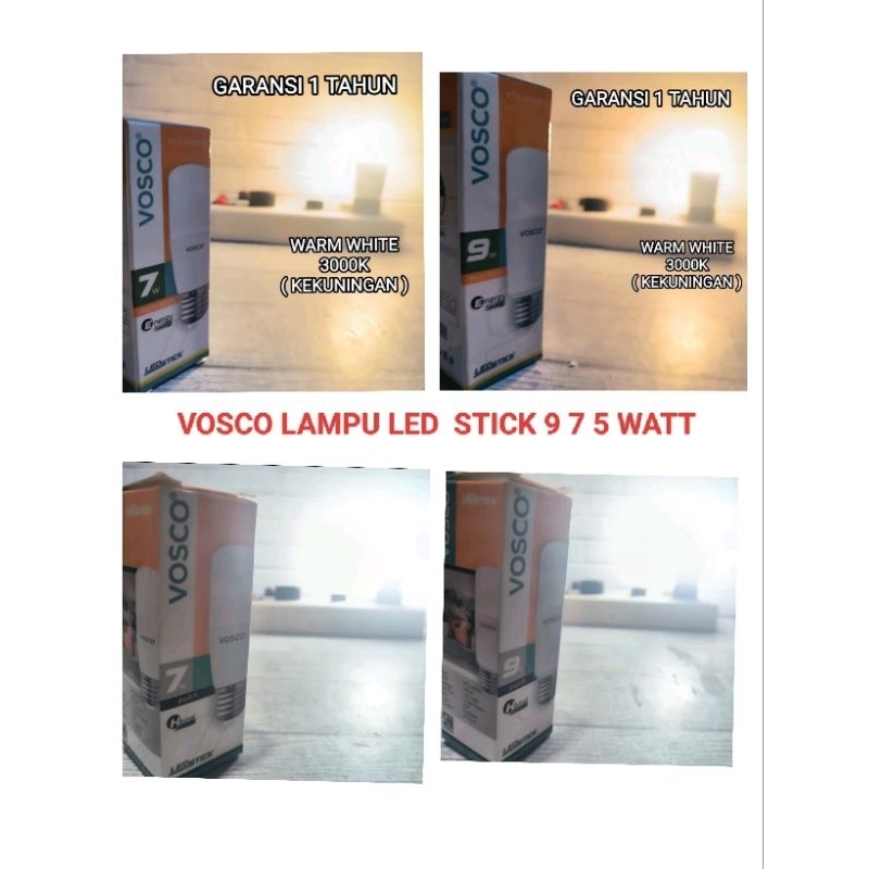 Jual LAMPU LED STICK 9 7 5 WATT CAHAYA PUTIH CDL 6500K / WARM WHITE 3000k GARANSI 1 TAHUN VOSCO ...