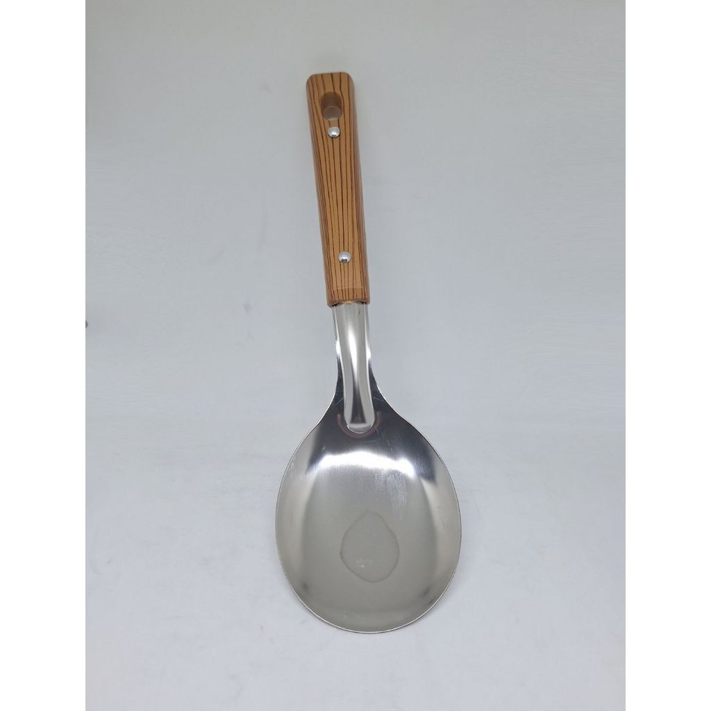 Jual Centong Nasi Stainless Steel Tebal Premium Motif Kayu | Shopee ...