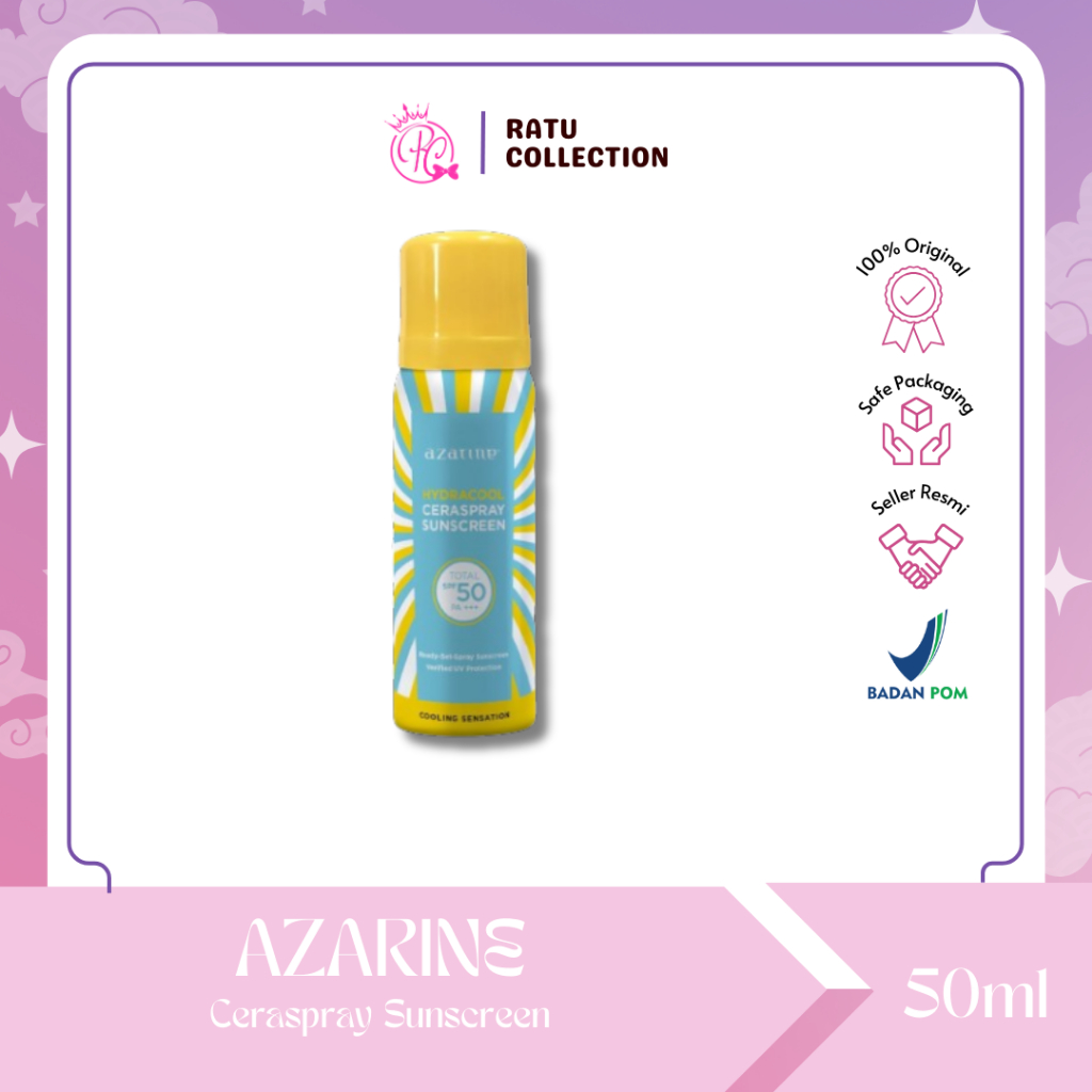 Jual Azarine Ceraspray Sunscreen Spray SPF 50 PA+++ with cooling ...