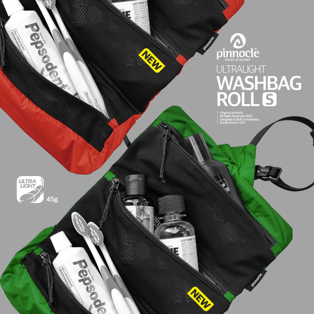 Jual Pinnacle Pro Official Washbag Roll Lite | Shopee Indonesia