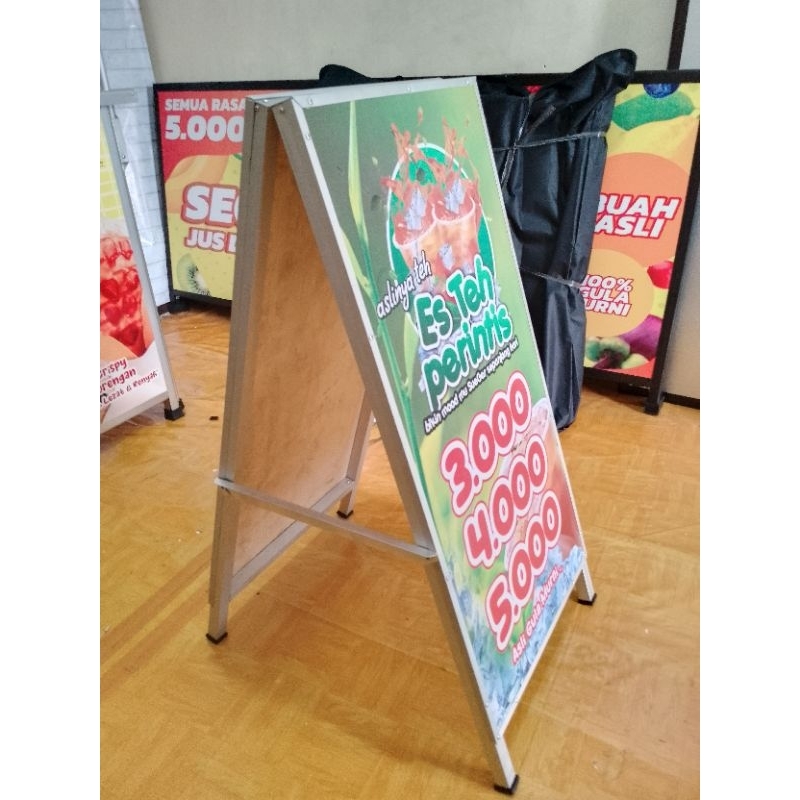 Jual Standing Promosi Standing Banner Standing Menu ukuran 50x80 ...