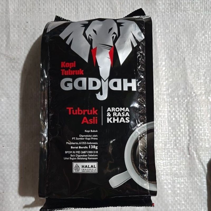 Jual Kopi tubruk gadjah asli gajah 138g | Shopee Indonesia