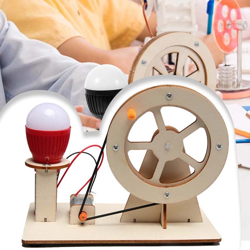 Jual Diy Listrik Mainan Rakitan Generator Bohlam Kayu Mainan Edukasi ...