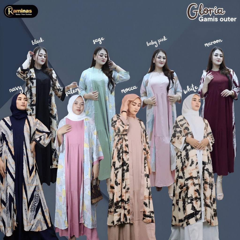 Jual GAMIS OUTER MIDI DRESS KEKINIAN GAMIS OUTER KEKINIAN MIDI DRESS ...