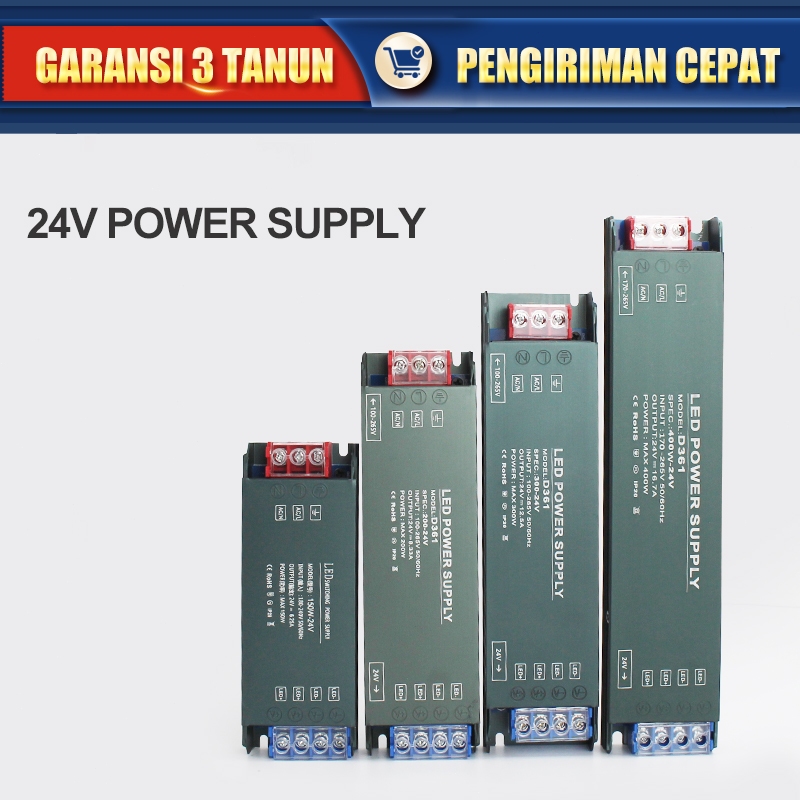 Jual 24V SLIM ADAPTOR POWER SUPPLY / TRAVO CCTV LED STRIP - 100Watt ...