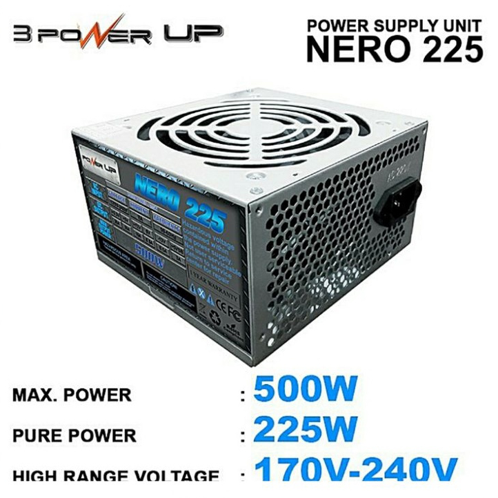 Jual Power Supply Power UP Nero225 Cool Silent 500W | Shopee Indonesia