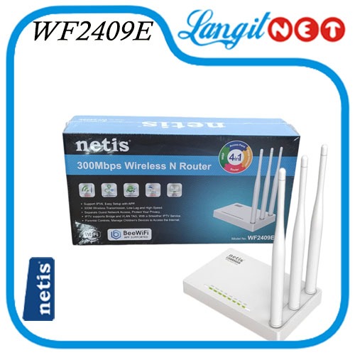 Jual NETIS WF2409E WIRELESS N ROUTER 300Mbps | Shopee Indonesia