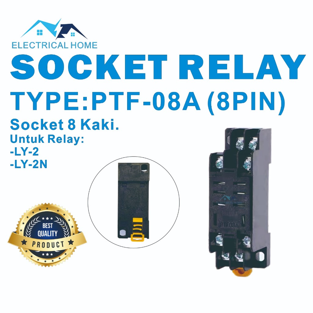 Jual SOCKET RELAY LY2/LY2N PTF08A 8PIN | Shopee Indonesia