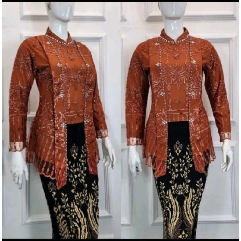 Jual Kebaya kutu baru hijab sanghai//kebaya wisuda//kebaya modern//kebaya free hijab//kebaya ...
