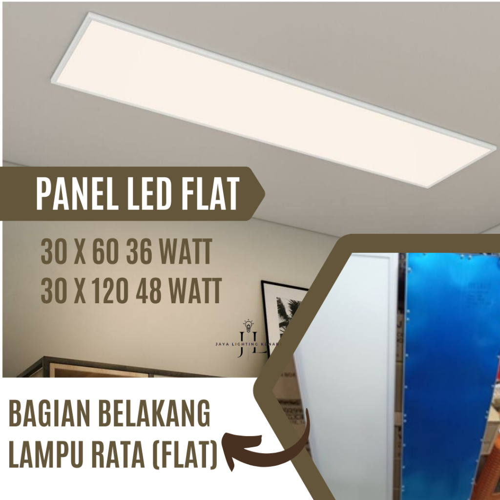 Jual Lampu Panel Led 30x60 36W Slim / Lampu Panel Led 30x120 48W Slim Inbow | Shopee Indonesia
