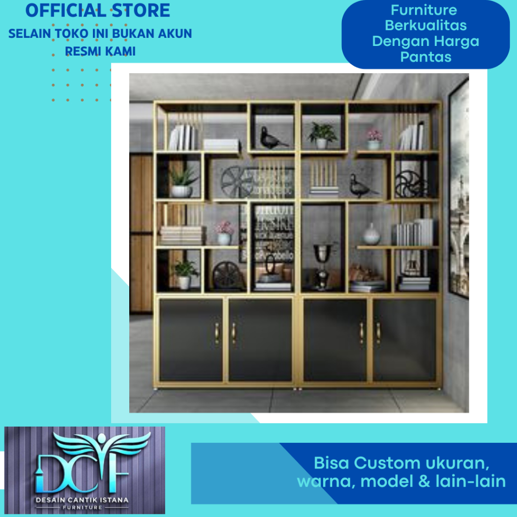 Jual Rak Partisi Sekat Ruangan Tengah Klasik Minimalis | Shopee Indonesia