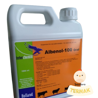 Jual Albenol 100 Oral 1 Liter Obat Cacing Sapi Kerbau Kambing Impor ...
