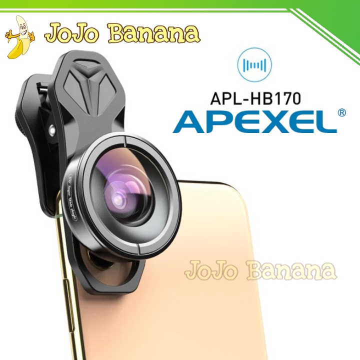 Jual APEXEL Lensa Kamera Smartphone 170 Degree Super Wide Angle Lens - APL-HB170 - Lensa Hp ...