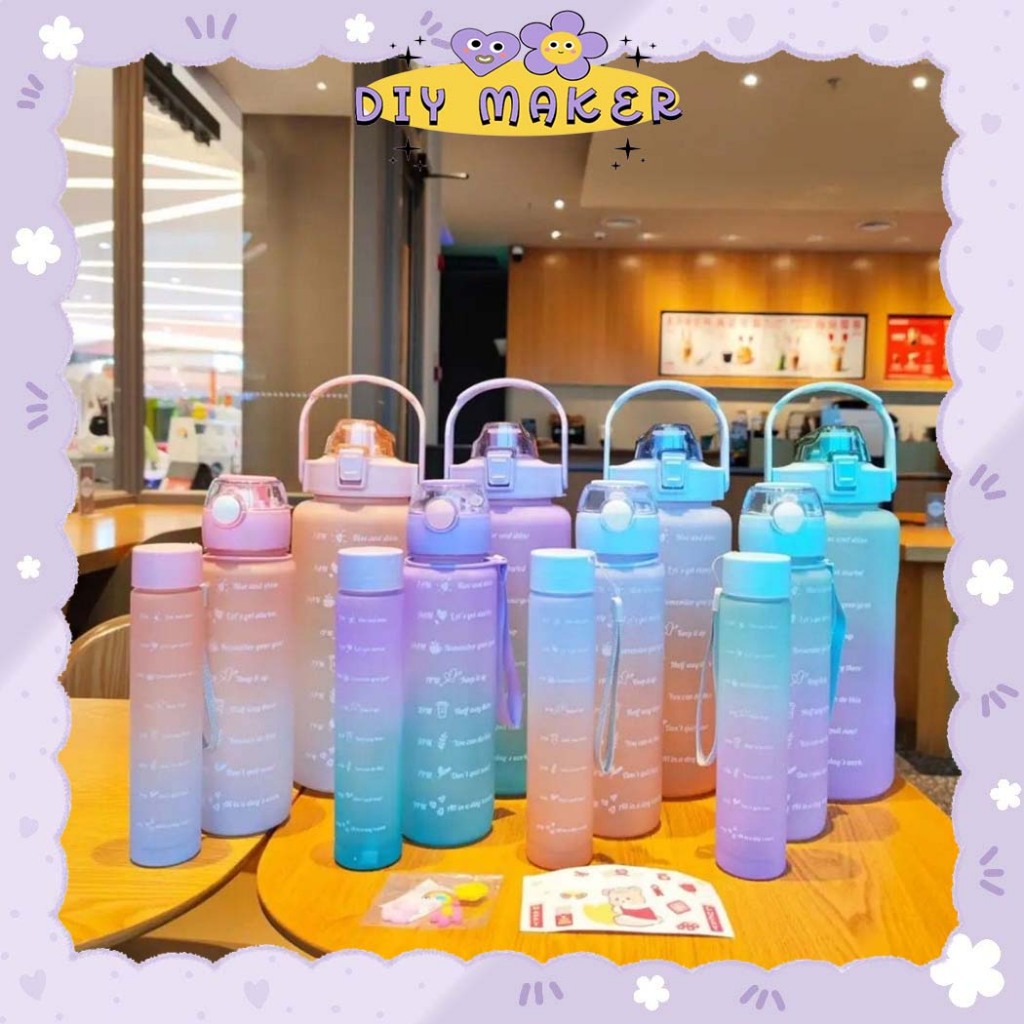 Jual DM Botol Minum Aesthetic / Botol Minum 2L Botol olahraga warna ...