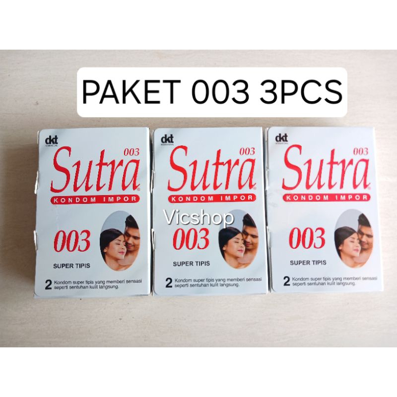 Jual PAKET MURAH!! SUTRA 003 X 3 Kondom Sutra Tipis | Shopee Indonesia