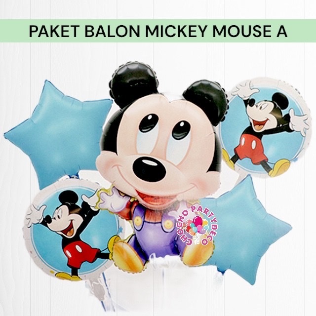 Jual Paket Balon MICKEY MOUSE A / Dekorasi Ulang Tahun Mickey Mouse ...
