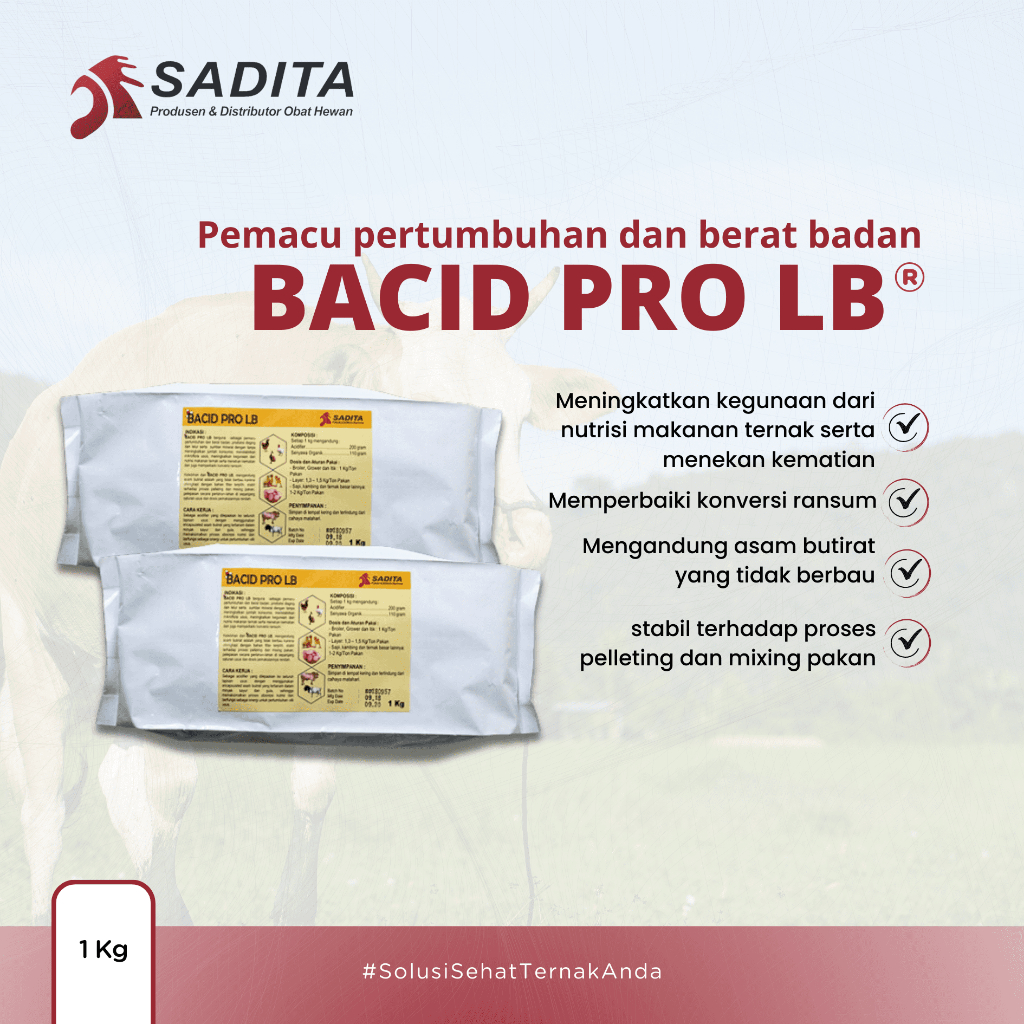 Jual BACID PRO LB® 1Kg - Pemacu Pertumbuhan dan Berat Badan Ternak ...