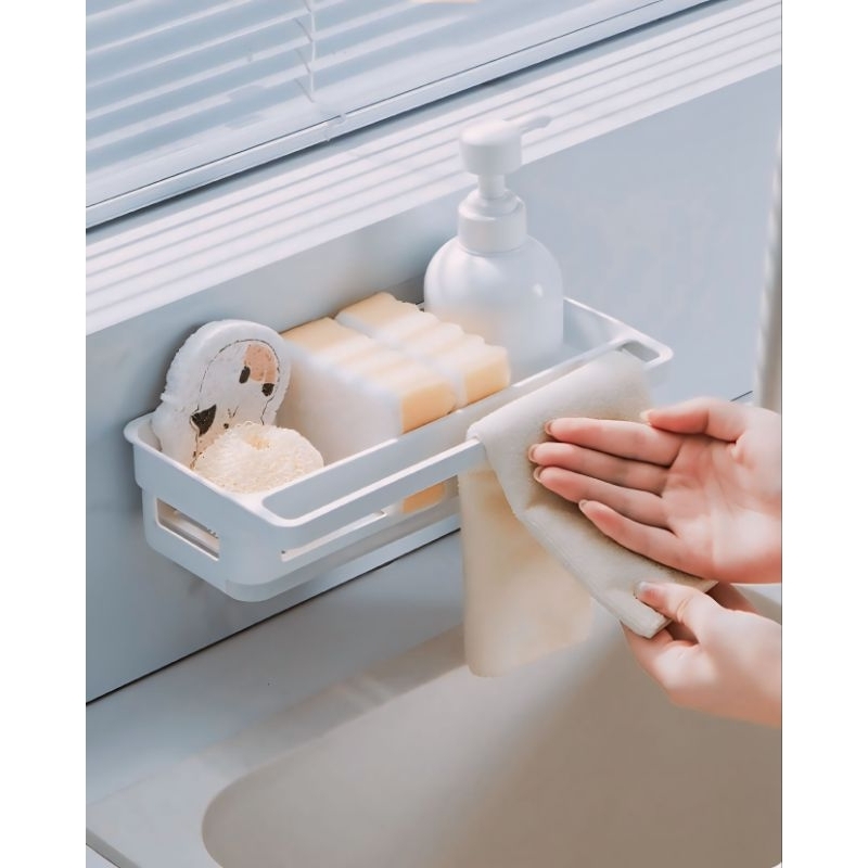 Jual Keranjang Gantung Rak Tempel Dinding Rak Sabun Rak Kain Lap Rak ...