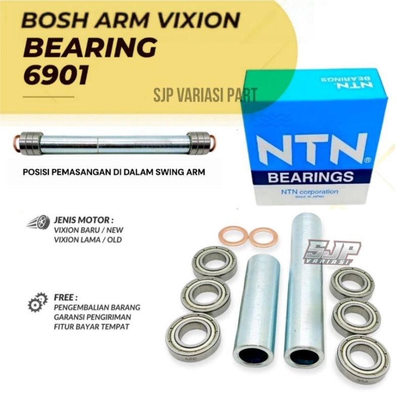 Jual Bosh Arm Vixion Old New R Nvl Model Laher Bearing 6901 NTN ZZCM/5K ...