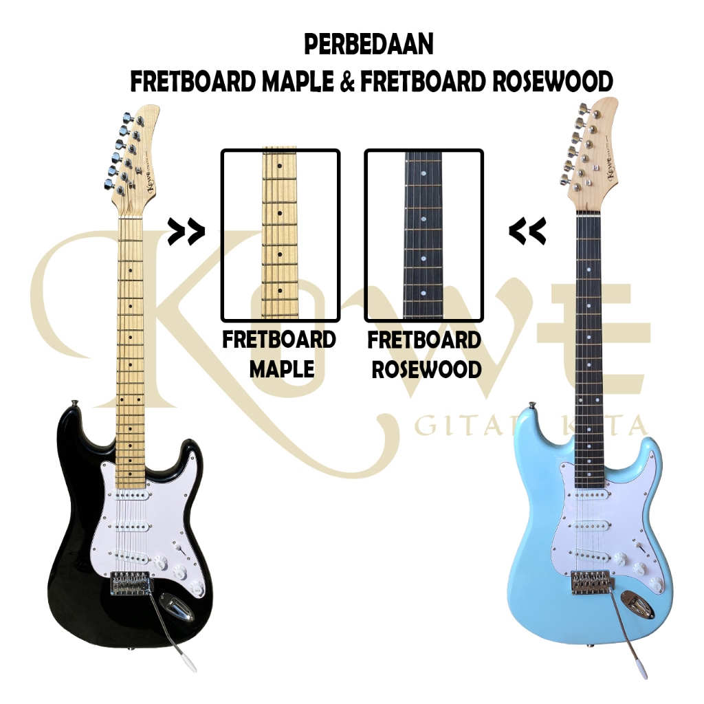 Jual Gitar Elektrik Original KOWE Stronger Free Packing kayu dan FREE ...