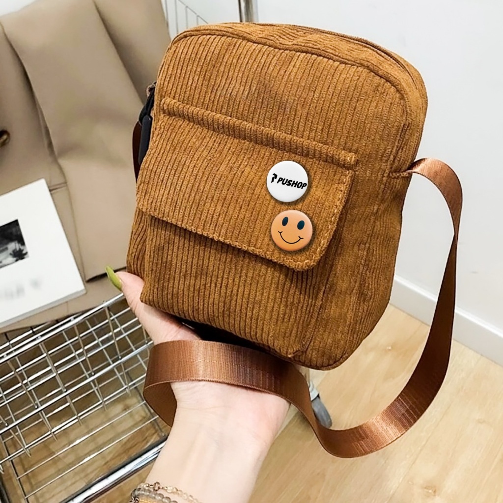 Jual Tas Selempang Pushop Nouya - Mini Slingbag Uniseks Tas Pria Wanita ...