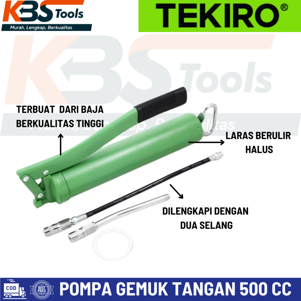 Jual TEKIRO Pompa Gommo 500cc - Pompa Gemuk Tangan 500 CC 6000 PSI ...