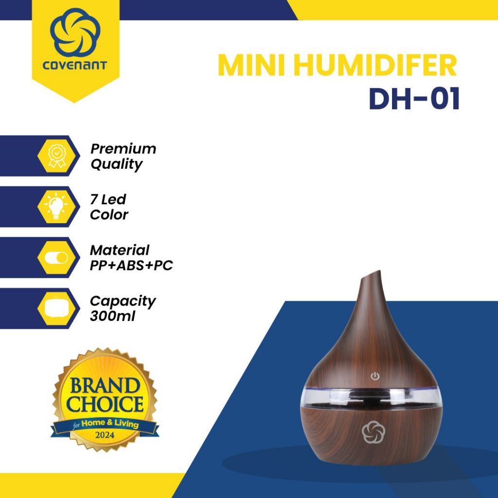 Jual Covenant Humdifier Diffuser 300ml DH01 Aroma Theraphy Essensial ...