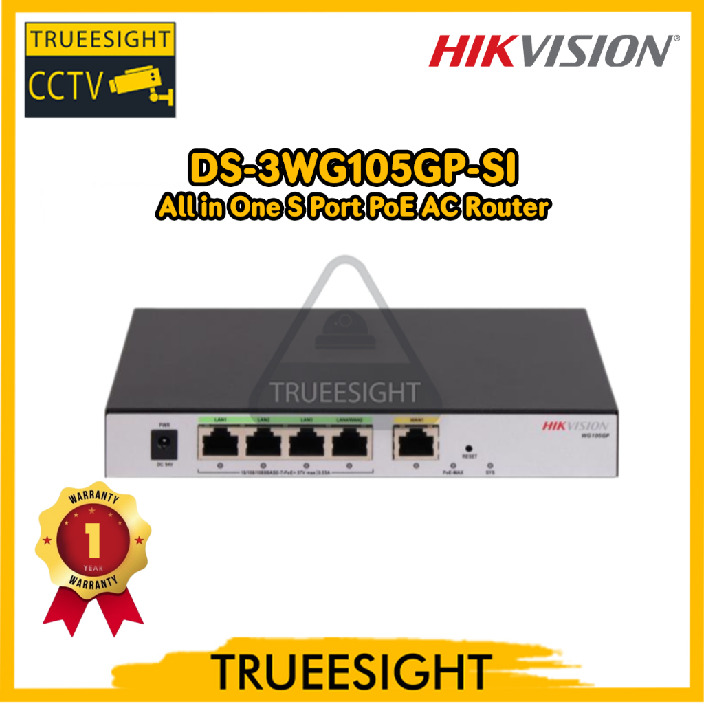 Jual HIKVISION DS-3WG105GP-SI - All in One 5 Port POE AC Router ...