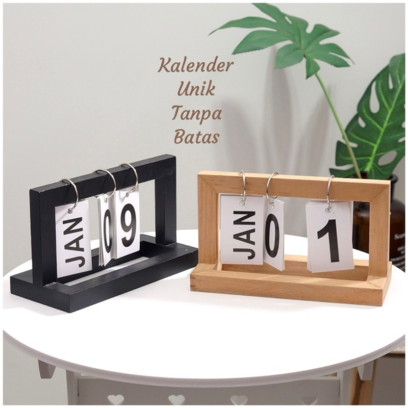 Jual Kalender Unik KAYU Model Gantung tanpa batas cocok utk kado hadiah ...