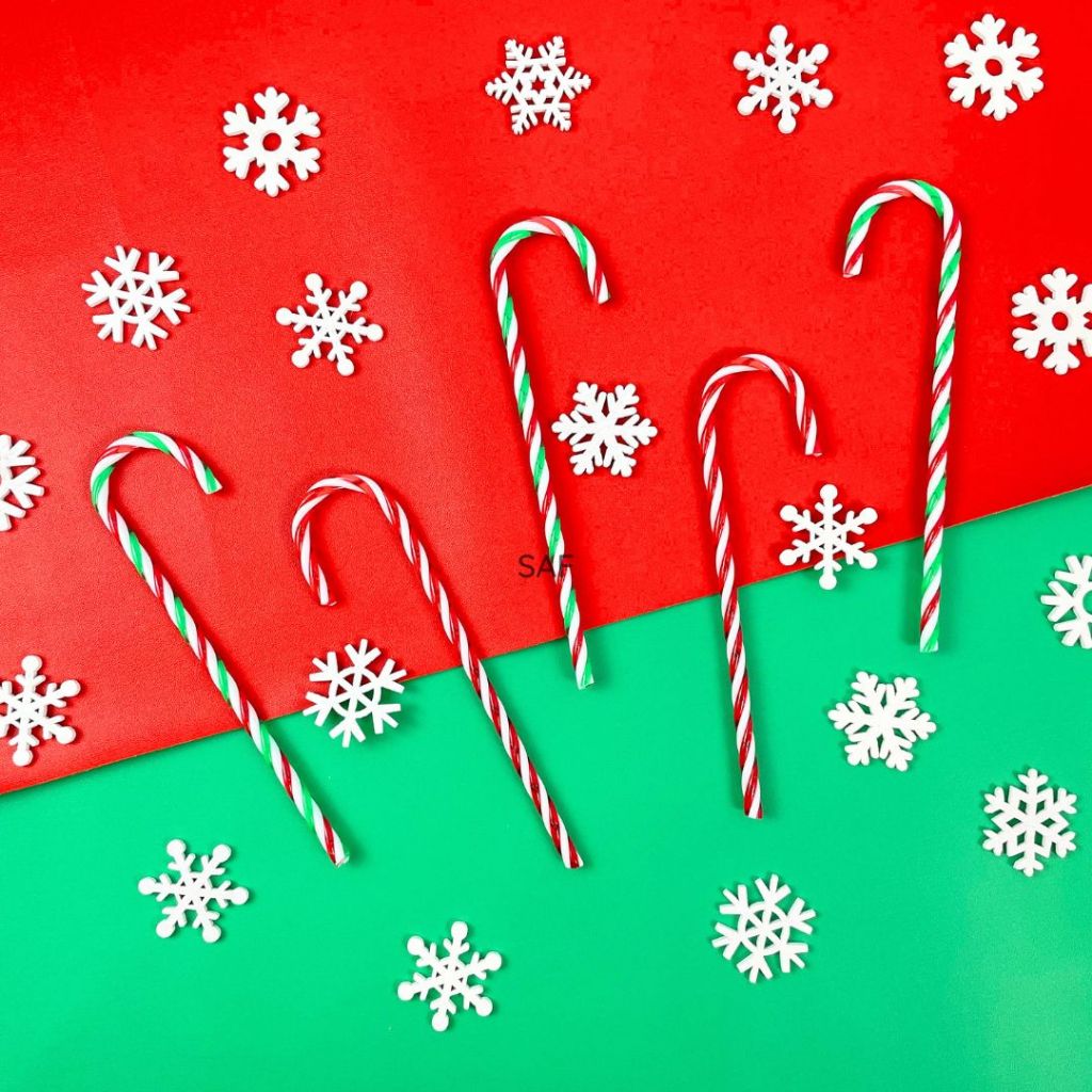 Jual SAF Permen Tongkat Natal Candy Cane Artificial Christmas ...