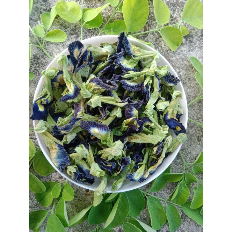 Jual bunga telang 100 gram / teh bunga telang | Shopee Indonesia