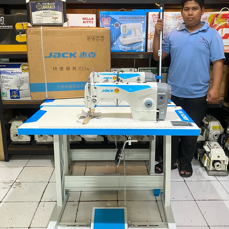 Jual Mesin Jahit JACK F5 Servo motor industrial Highspeed komplit set ...
