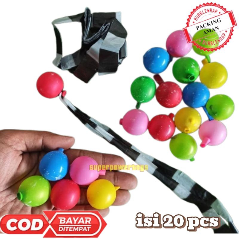 Jual Balon Loncat Air Mainan Jadul Anak Isi 20 Pcs / Mainan Balon Air ...