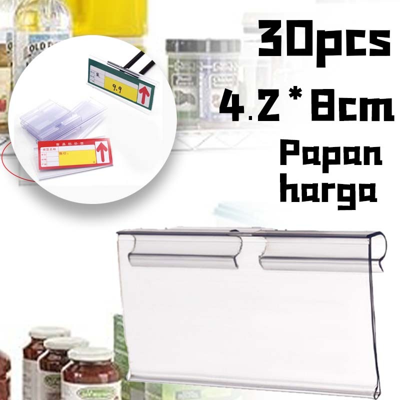 Jual 30pcs Label Harga Barang Price Tag Label Harga Plastik Penjepit ...