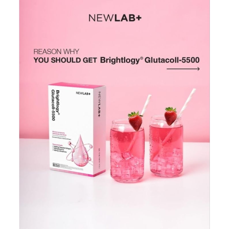 Jual NEWLAB Brightlogy GlutaColl-5500 SACHET | minuman glutathione ...