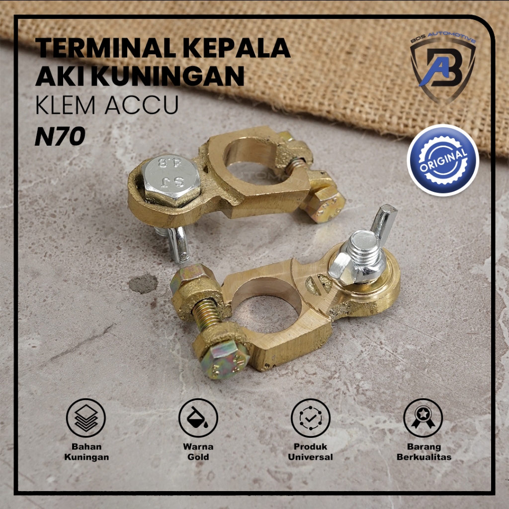 Jual Terminal Kepala Aki / Klem Accu Kunigan Besar N70 Universal High ...