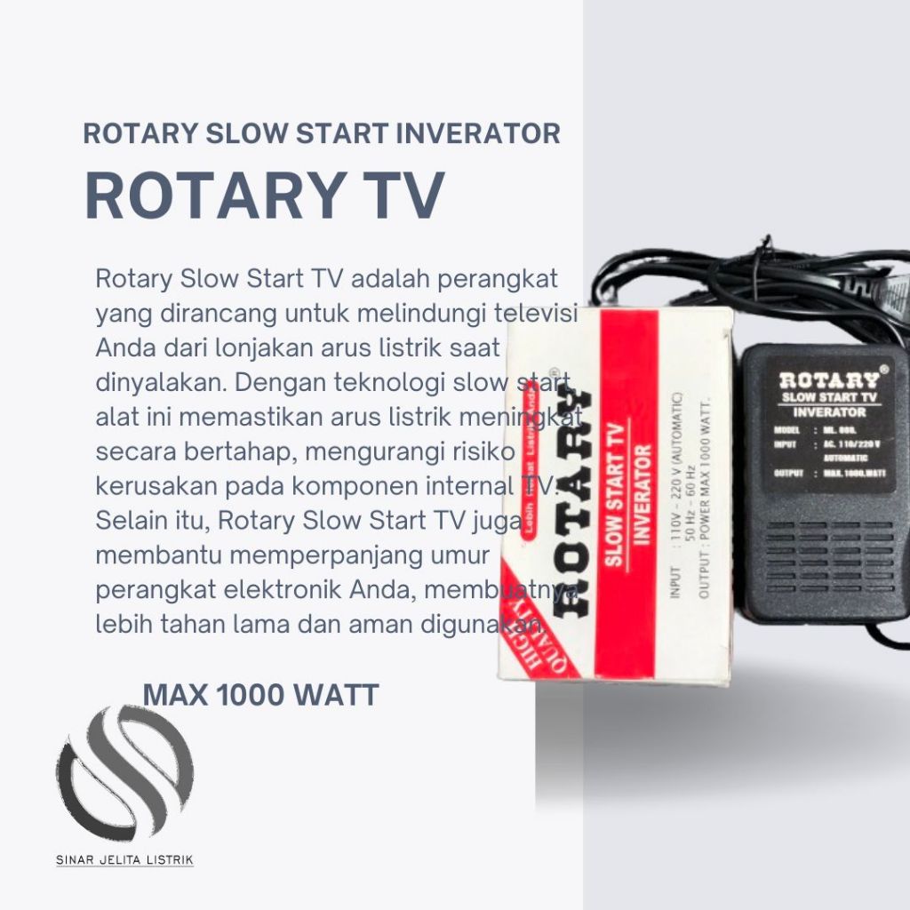 Jual ROTARY Slow Start TV Murah Bukittinggi | ROTARY Kulkas/Dispenser ...