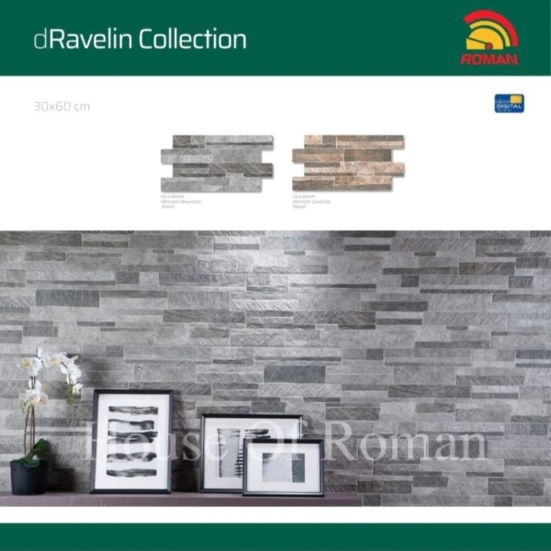 Jual Roman Keramik Interlock dRavelin Series (Stone Mood) / Keramik ...